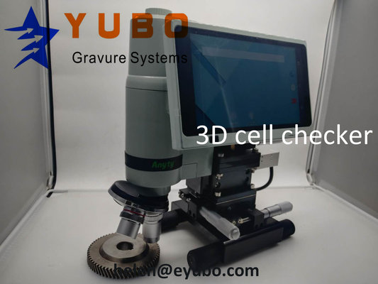 Cell checker engraving shape inspect device for gravure cylinder