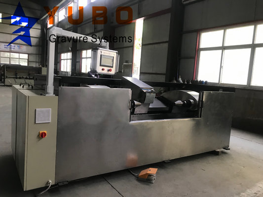Chrome polishing machine for rotogravure cylinder making
