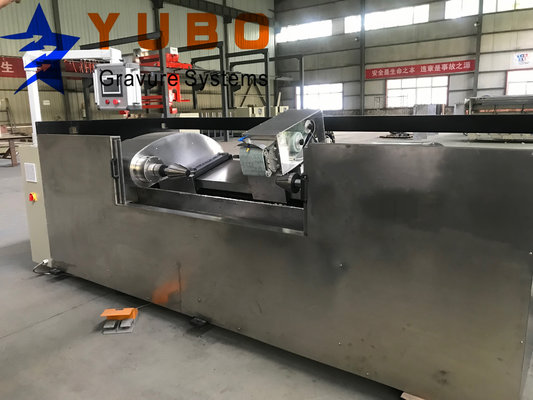 Chrome polishing machine for rotogravure cylinder making