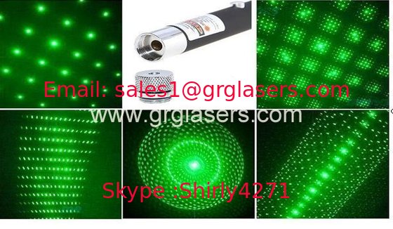 5 in 1 Green Laser Pointer Pen 1mW Star Effect Caps 5 Laserheads Lazer Light Made In China supplier