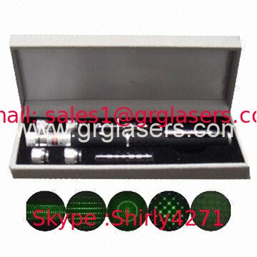 5 in 1 Green Laser Pointer Pen 1mW Star Effect Caps 5 Laserheads Lazer Light Made In China supplier