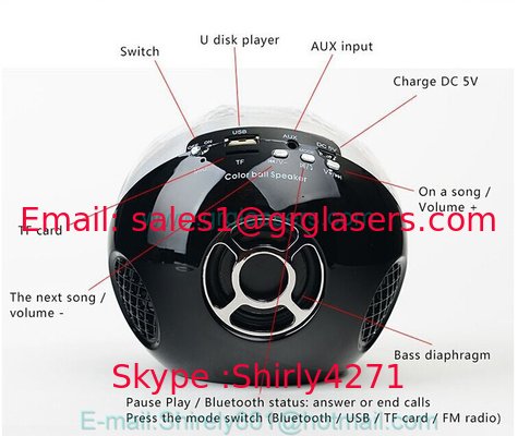 LED Color Changing Ball Light Wireless Bluetooth Speaker supplier