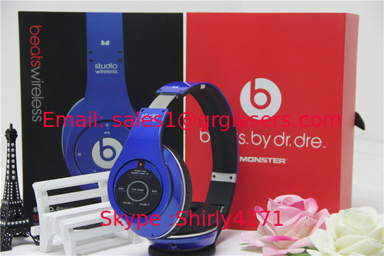 Beats by Dre Studio 1.0 Wireless Bluetooth Headphones  blue made in china grgheadsets-com.ecer.com supplier