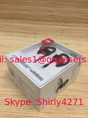 NEW Beats By Dre Power Beats 3 WIRELESS Earbud Headphones grey red made in china grgheadests.com supplier