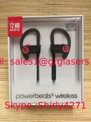NEW Beats By Dre Power Beats 3 WIRELESS Earbud Headphones grey red made in china grgheadests.com supplier