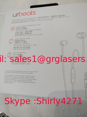 New urBeats Headphones Earphones With Mic by Dr.Dre Red Special Edition In Retail Packagingmade in china grgheadests.com supplier