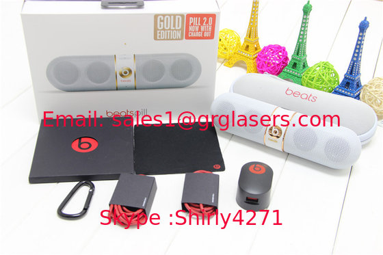 2014 New Beats by Dr.Dre Beats Pill 2.0 Wireless Bluetooth Speaker Gold Edition from grgheadsets.aliexpress.com supplier