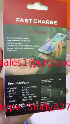 Fast charge small stronge + Rechargable battery pre charged  white  power bank supplier