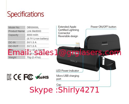 Fast charge small stronge + Rechargable battery pre charged  power bank Compatible with all apple lightning drivice supplier