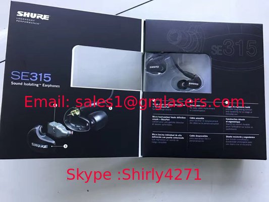 Shure SE315-K Sound Isolating In-Ear Stereo Earphones BLACK *BRAND NEW* made in chiangrgheadsets-com.ecer.com supplier