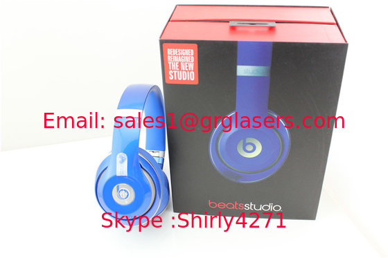 Beats by Dre Studio  Wired Headphones Blue w/ Case & Chargers Used 3 Times! from grgheadsets.aliexpress.com supplier