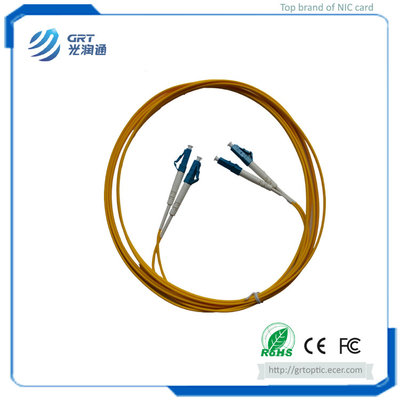 Good repetibility 3m duplex LC-LC connector 1Gb SM fiber optic Patch Cable with SEIKO plug