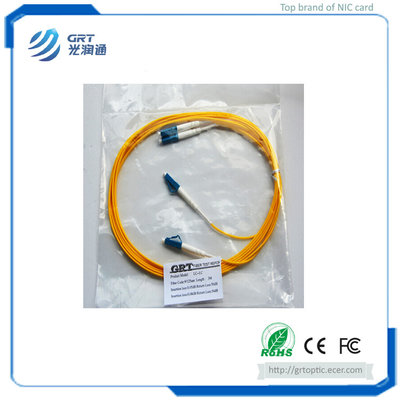 Good repetibility 3m duplex LC-LC connector 1Gb SM fiber optic Patch Cable with SEIKO plug