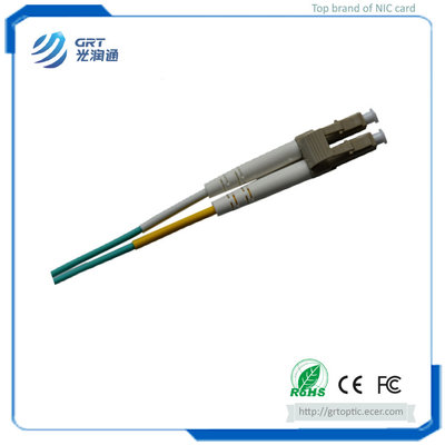 Good repetibility 3m duplex LC-LC connector 10Gb MM multimode fiber optic Patch Cable with Corning's core