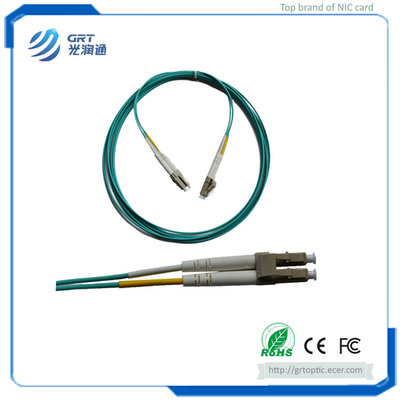 Good repetibility 3m duplex LC-LC connector 10Gb MM multimode fiber optic Patch Cable with Corning's core