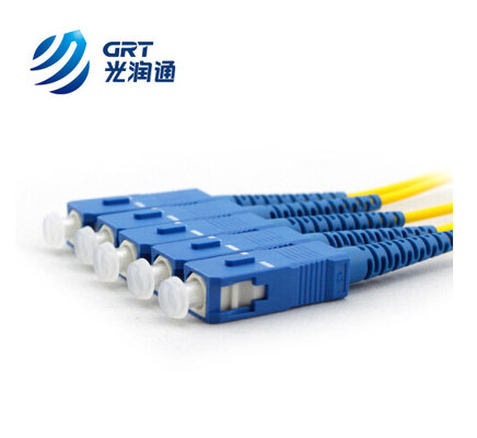 GRT quality FTTX 1x4, 1x8, 1x16 1m SC Fiber Optic Optical PLC Splitter