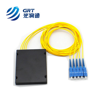 GRT quality FTTX 1x4, 1x8, 1x16 1m SC Fiber Optic Optical PLC Splitter
