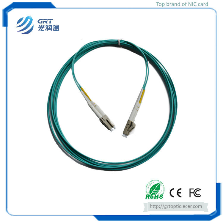 Good repetibility 3m duplex LC-LC connector 10Gb MM multimode fiber optic Patch Cable with Corning's core