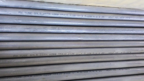 TP410, UNS S41000, EN 1.4006, DIN X12Cr13 stainless seamless steel tube