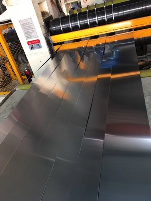 Stainless spring steel strip according to DIN EN 10088-2 (soft) or EN 10151