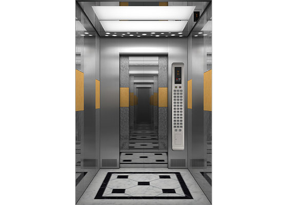 Widen cabin machine room Passenger Elevator Safety edges and light beam screen