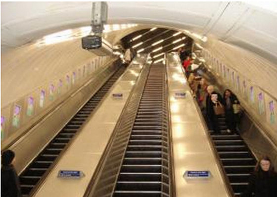 Guangri Energy Efficient Escalators with Escalator step sinking protector