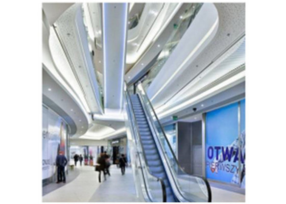 Integrated aluminum casting  indoor escalator with exit/ entrance protector