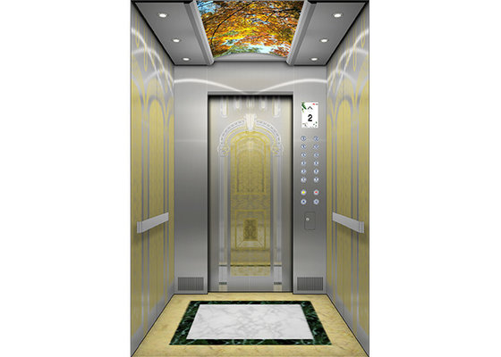 Guangri Mini machine room passenger elevator G.Wiz 2.5m/s Speed 1600kg Capacity