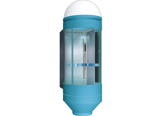 Multiple safety device  Panoramic Elevator with fashionable  glass cabin