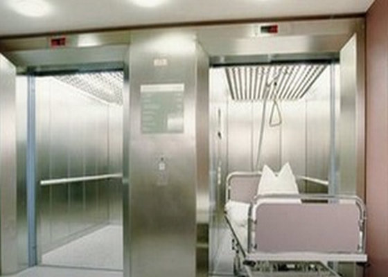 1600kg Bed Elevator grarless traction system Double 32 bit CPU Intelligent IC card system