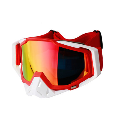 Good quality good discount REVO coating lens motocross goggles motorcycle goggles with OTG over the glasses function
