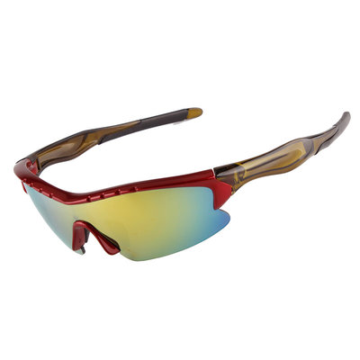 New 2019 sports red coating lens sports glasses with good discount, sports cycling sunglasses with polarized lens