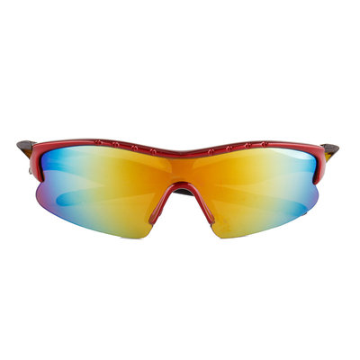 New 2019 sports red coating lens sports glasses with good discount, sports cycling sunglasses with polarized lens