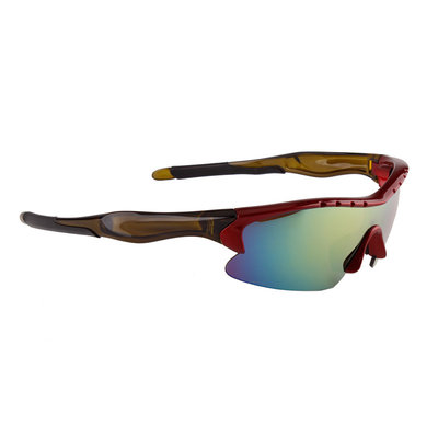 New 2019 sports red coating lens sports glasses with good discount, sports cycling sunglasses with polarized lens