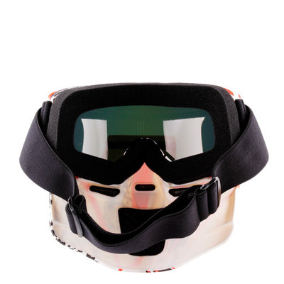 China supplier motorcycle goggles and mask, motocross goggles and mask with beautiful printing on mask