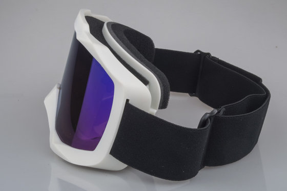 2019 newest white frame ski goggles with customized frame color, customized strap with logo design, black snow goggles