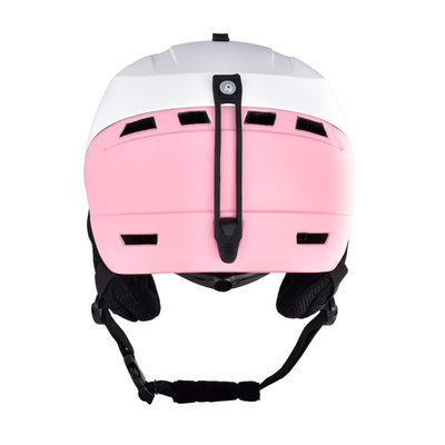 EPS materials full face ski helmet, white and pink ski helmet with goggles