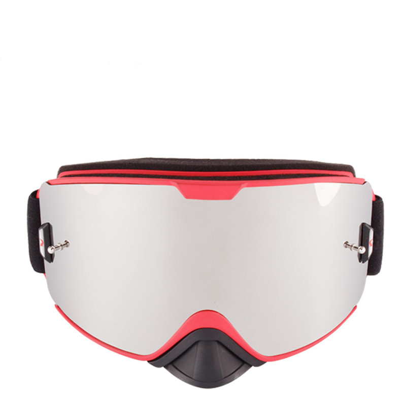 Grey lens 2019 new style motorcycle goggles, clear hot sale style motocross goggles with full REVO function lens