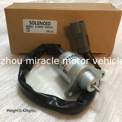 1500-3024 Fuel Stop Solenoid for Perkins, VDC 12, P/N 41-9100  stop  switch