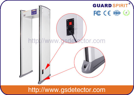 Bank Airport Security Machines 6 Zones With Sound And LED Alarm , Police Metal Detectors