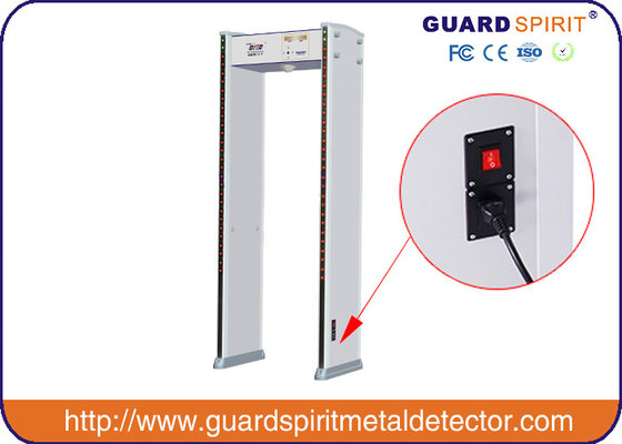 Door Usage 6 Multi Zone Security Walk Through Metal Detector  LED Screening Display For Advertising