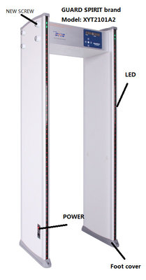 OEM Security Metal Detectors Multi 6 Zones Metal Detector For Security Guards