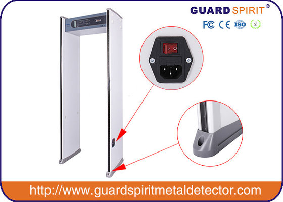 6 Zones High sensitivity Walk Through Metal Detector Sound alarm 50 / 60HZ