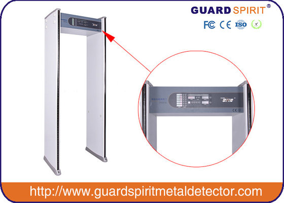 12 Zones Walk Through Door Frame Metal Detector With 16 LED Indicator Lights