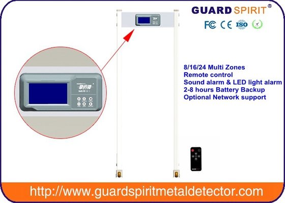 Exhibition Airport Security Metal Detector Gate 8/16/24 Zones Door Frame