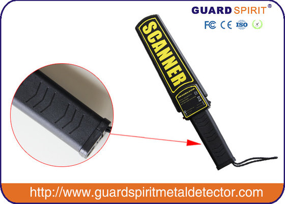 Portable Hand Held Body Scanner / Metal Detector Wand 9v Battery , Leathery Cover