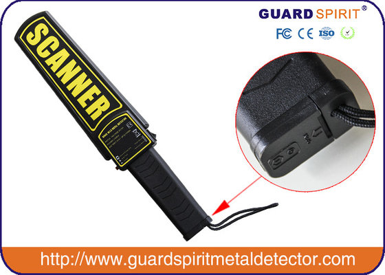 Custom Logo Security Hand Held Metal Detector With Sound Vibration And Light Alarm