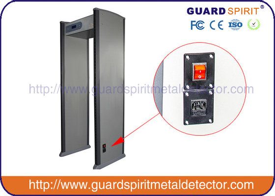 12 Zones Full Body Metal Detectors Walk Through , lcd Display Screening