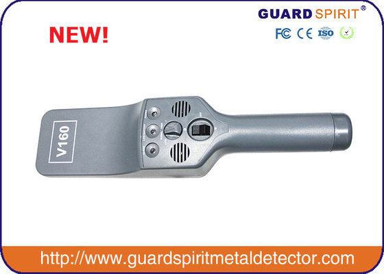 Super Sensitivity Hand Held Metal Detector / Portable Body Scanner With Light Alarm