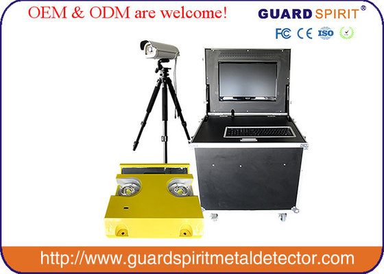 high resolution Under Vehicle Surveillance System , mobile type under vehicle scanner with CCTV camera